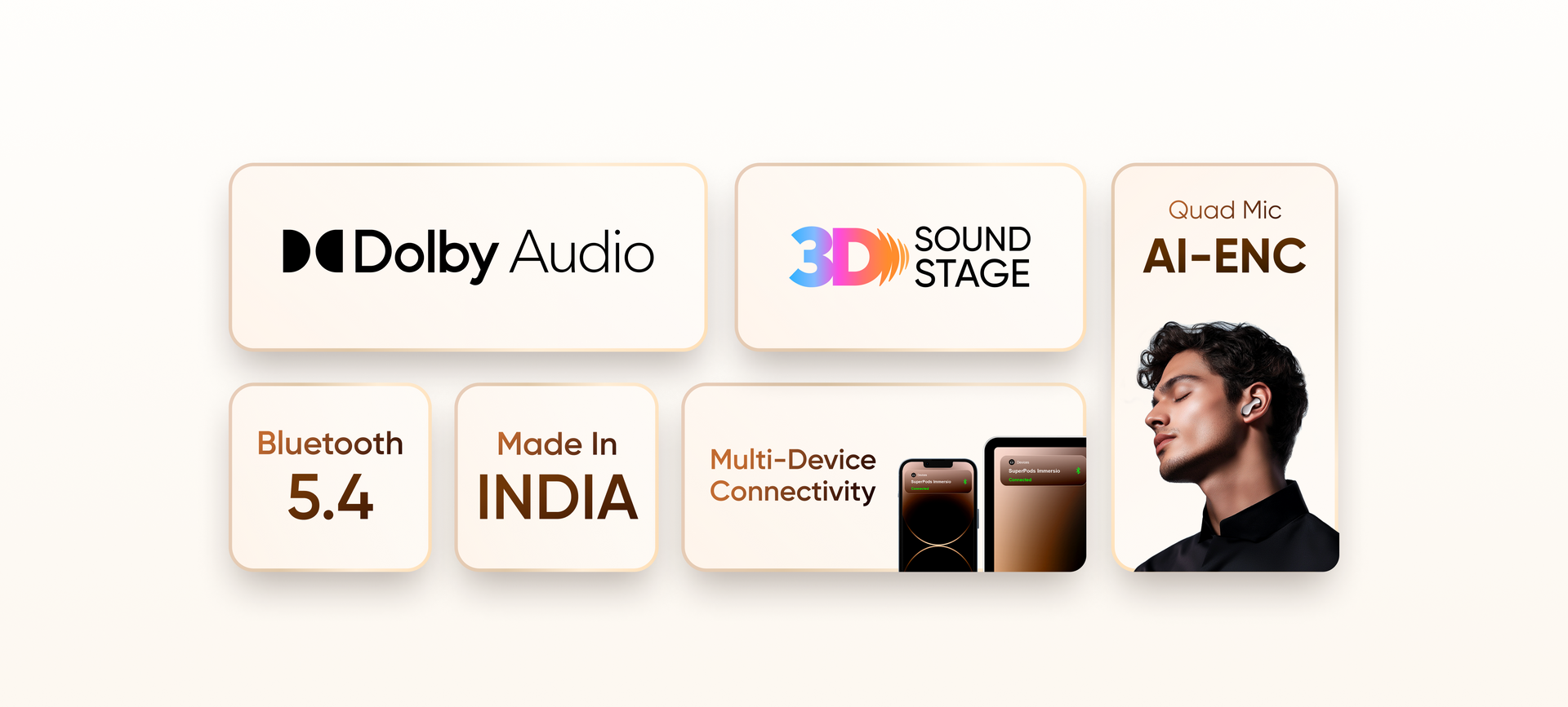 SuperPods Immersio - Dolby Earbuds with 3D Soundstage – MIVI